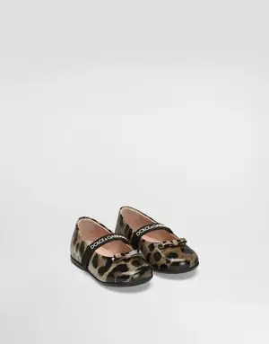 Dolce & Gabbana Leopard-print Bow Ballerinas