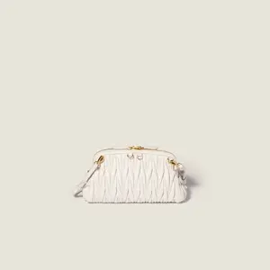 Miu Miu Caprice Matelassé Nappa Leather Clutch