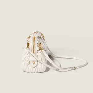 Miu Miu Caprice Matelassé Nappa Leather Clutch