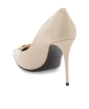Dolce & Gabbana Dolce Gabbana Stiletto Heel Logo Lettering Pumps