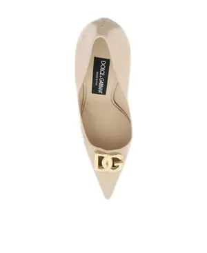 Dolce & Gabbana Dolce Gabbana Stiletto Heel Logo Lettering Pumps