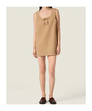 Miu Miu Waxed Double Wool Dress