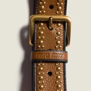 Miu Miu Leather Belt - Brandy