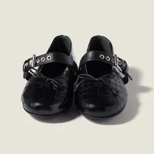 Miu Miu Round-toed Ballet Shoes