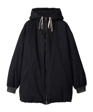 Miu Miu Gabardine Down Jacket - Navy