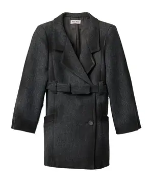 Miu Miu Double-breasted Double Wool Jacket