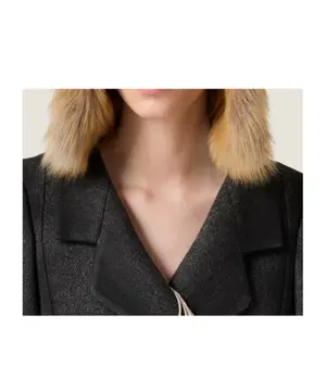 Miu Miu Double-breasted Double Wool Jacket
