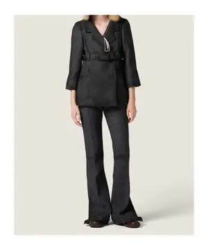 Miu Miu Double-breasted Double Wool Jacket