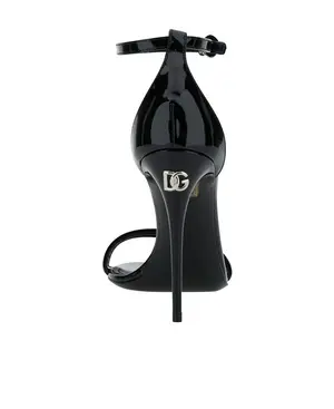 Dolce & Gabbana Dolce Gabbana Logo Plaque Ankle Strap Sandals