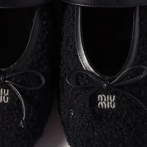 Miu Miu Ballerinas Aus Mohair