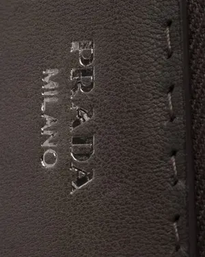 Prada Antiqued Leather Pouch