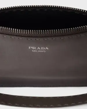 Prada Antiqued Leather Pouch
