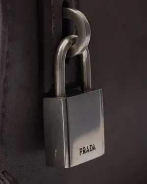 Prada Antiqued Leather Pouch