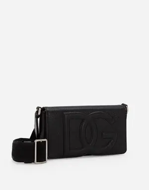 Dolce & Gabbana Dolce Gabbana Logo Embossed Mini Bag - Black
