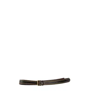 Miu Miu Studded Leather Belt - Black