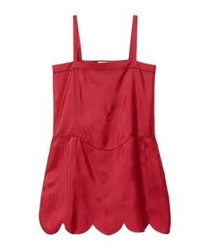 Miu Miu Silk Dress - Ruby Red