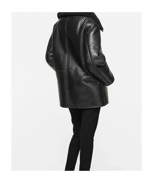 Acne Studios Leather Shearling Duffle Coat