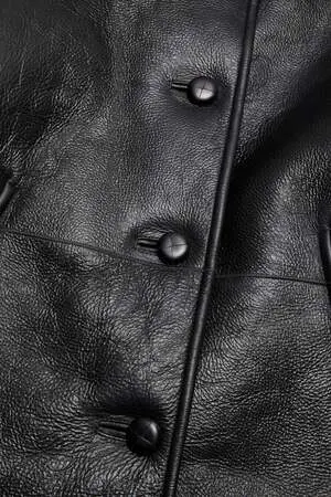 Acne Studios Leather Shearling Duffle Coat