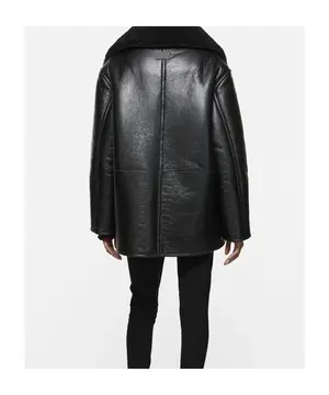 Acne Studios Leather Shearling Duffle Coat