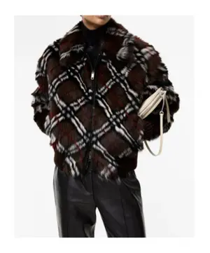 Burberry Check Shearling Lisvane Jacket