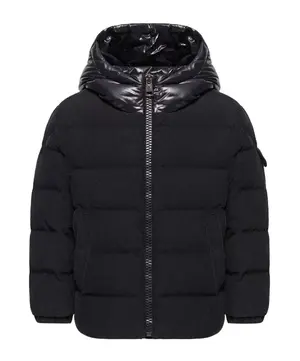 Moncler Larm Hooded Velvet Down Jacket