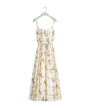 Dior Mid-length Flared Dress With Belt - No