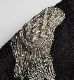 Dior Oversized Cardigan With Embroidered Epaulets
