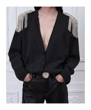 Dior Oversized Cardigan With Embroidered Epaulets
