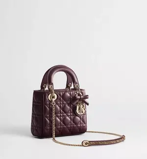 Dior Mini Lady Bag With Chain