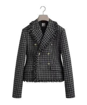 Dior Cropped Bar Jacket - Black
