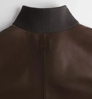 Dior Long-sleeve Leather Jacket