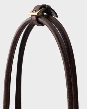 Prada Bonnie Extra-large Leather Bag - Dark Brown