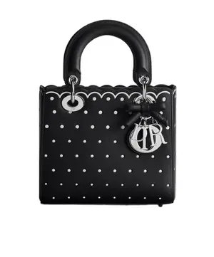 Dior Small Lady Bag With Strap - Black