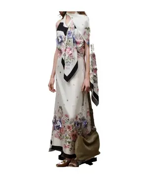Dior Long Draped Dress - Gray