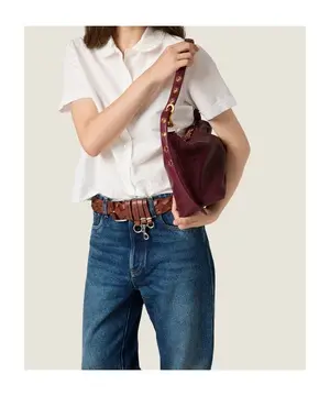 Miu Miu Spirit Nappa Leather Bag - Amaranth Red