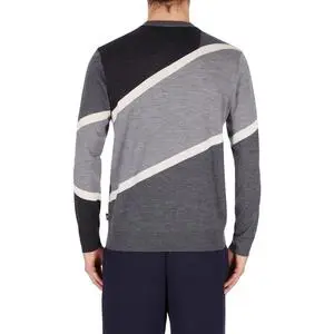 Emporio Armani Crewneck Longsleeve Knit Top - Grey