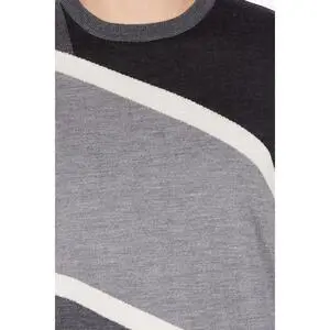 Emporio Armani Crewneck Longsleeve Knit Top - Grey