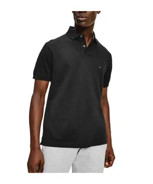 Tommy Hilfiger Minimalist Shortsleeve Polo Shirt - Black