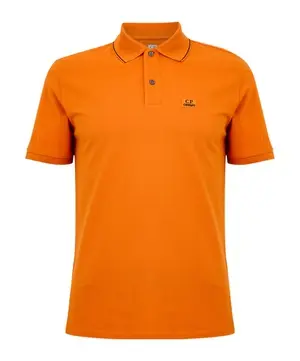 C.P. COMPANY Shortsleeve Polo Shirt - No