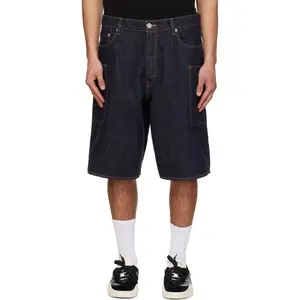 Kenzo Monkey Fit Short In Japanese Denim