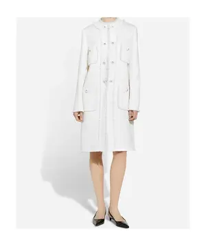 Dolce & Gabbana Single-breasted Tweed Coat
