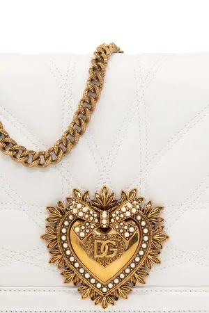 Dolce & Gabbana Dolce Gabbana Logo Plaque Devotion Shoulder Bag