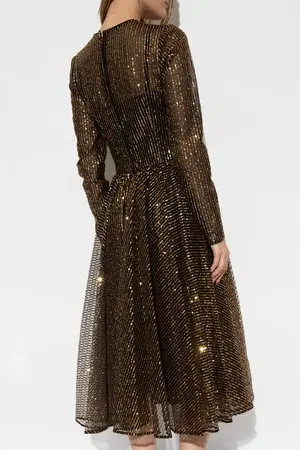 Dolce & Gabbana Dolce Gabbana Sequinned Flared Midi Dress