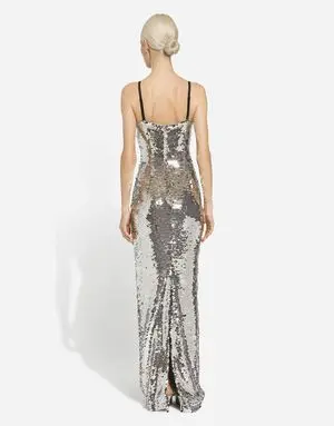 Dolce & Gabbana Sequin-embellished Maxi Dress