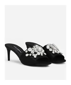 Dolce & Gabbana 60mm Crystal-embellished Mules