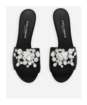 Dolce & Gabbana 60mm Crystal-embellished Mules
