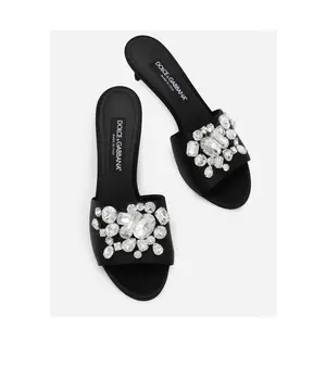 Dolce & Gabbana 60mm Crystal-embellished Mules