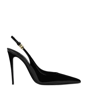 Dolce & Gabbana Dolce Gabbana Dg Logo Plaque Pointed Toe Slingbacks