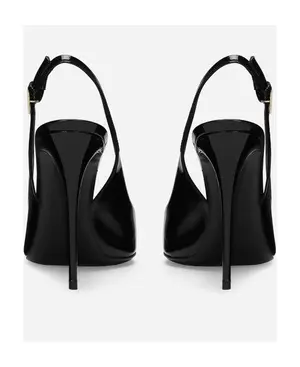 Dolce & Gabbana Dolce Gabbana Dg Logo Plaque Pointed Toe Slingbacks