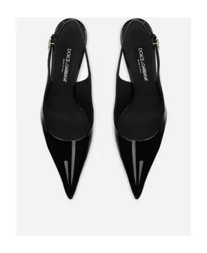 Dolce & Gabbana Dolce Gabbana Dg Logo Plaque Pointed Toe Slingbacks